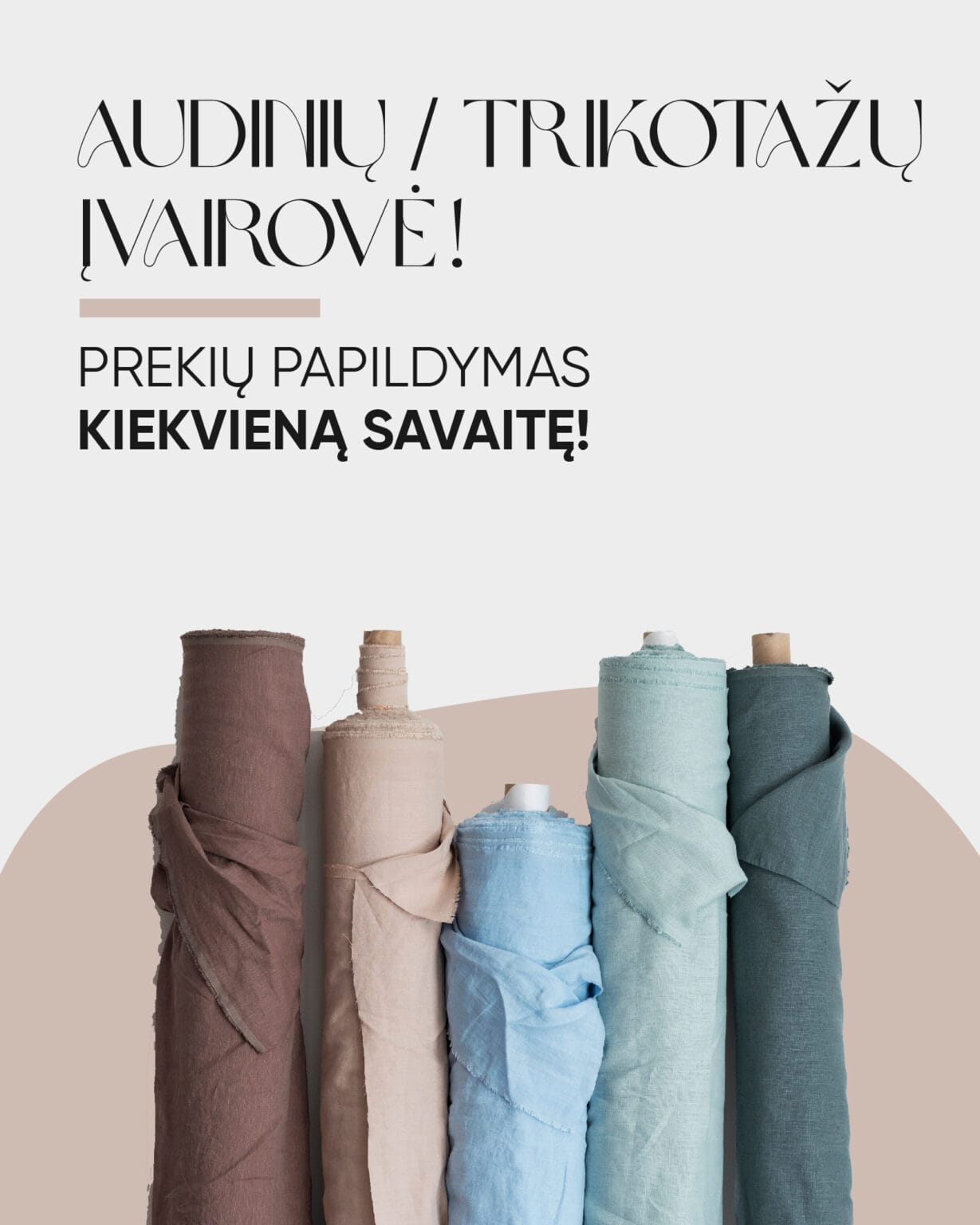 Pagrindinis » Vilnius Textile » Audiniai ir trikotažai metrais ir ...